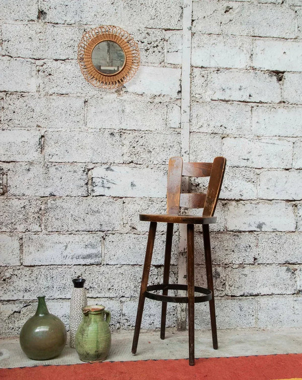 Gaston, the wooden bar stool No. 103 – Debongout