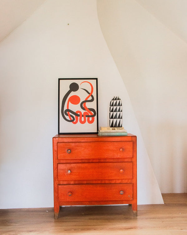 Olga, la commode orange N°101 – Debongout